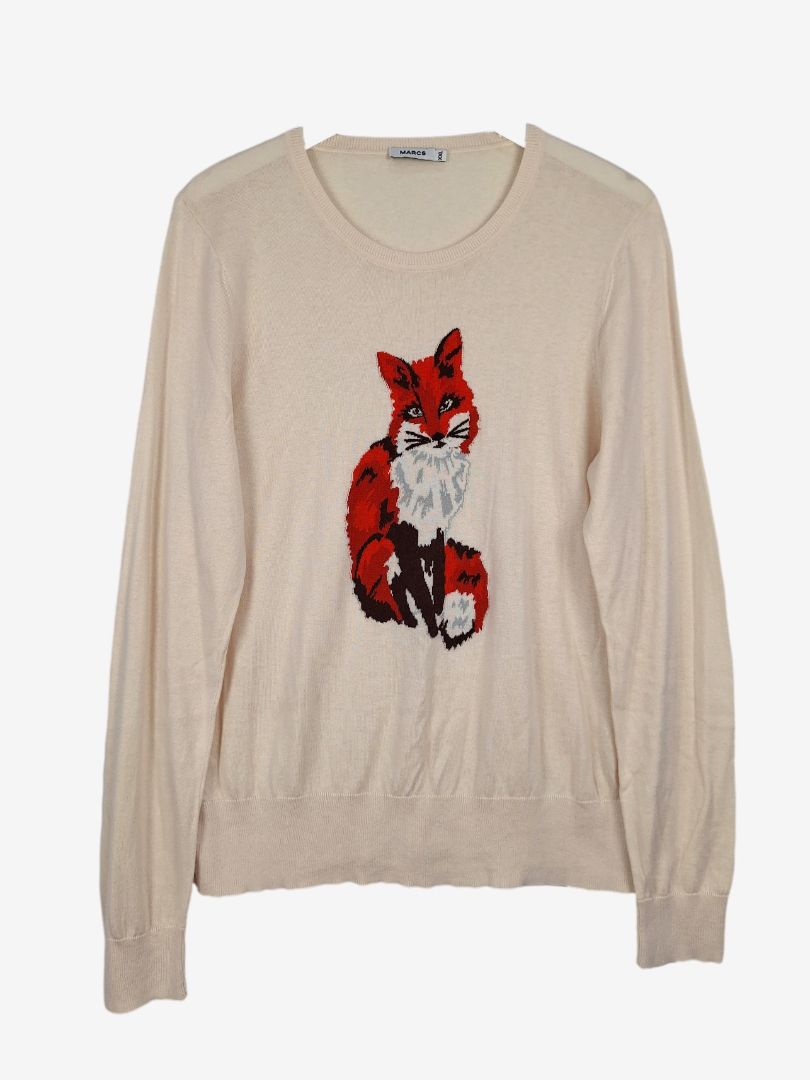 Second-Hand Marcs Delicate Silk Blend Fox Jumper Size XXL – SwapUp